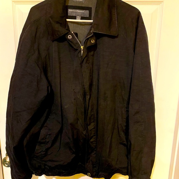 Perry Ellis | Jackets & Coats | Mens Xxl Black Jacket | Poshmark